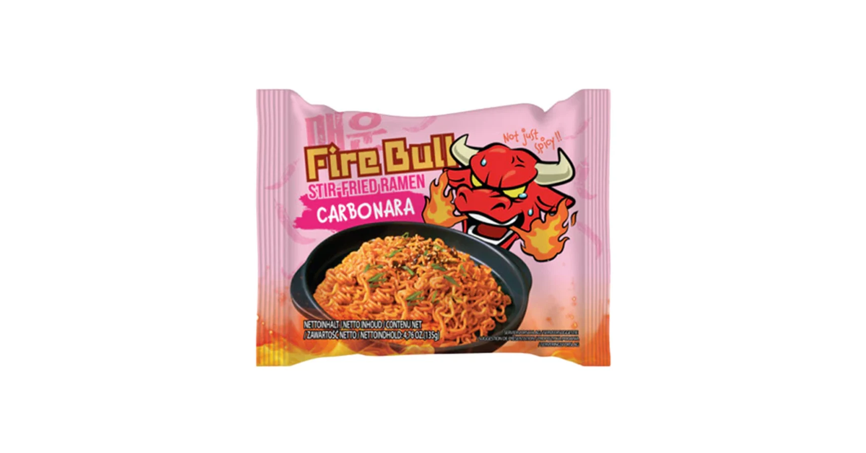 Fire Bull Carbonara Ízesítésű Pirított Ramen, 135gr (AJR) - 790 Ft