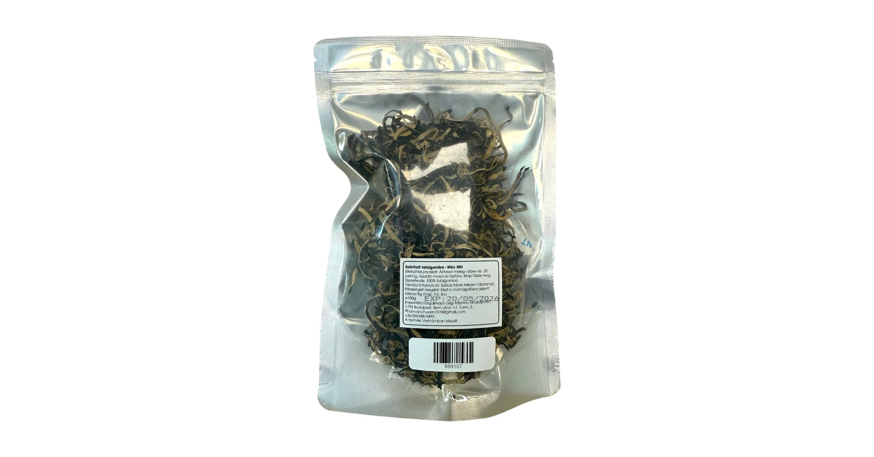 Vágott Szárított Fekete Fafül Gomba, 100g (Can Huong) - 1.990 Ft